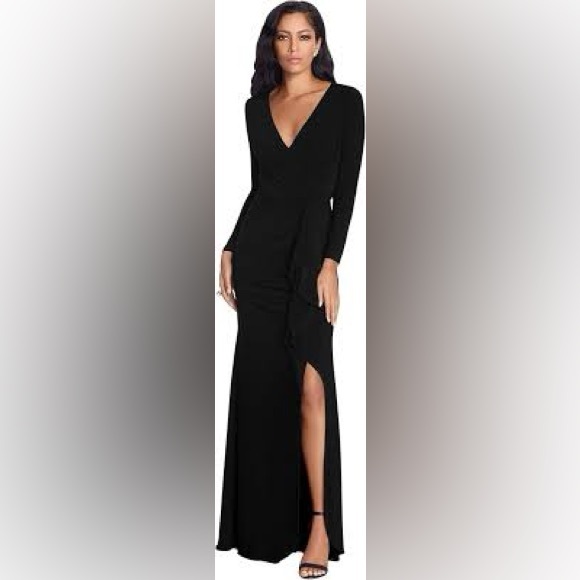 Betsy & Adam | Dresses | Betsy Adam Long Sleeve Stretchy Formal Dress ...